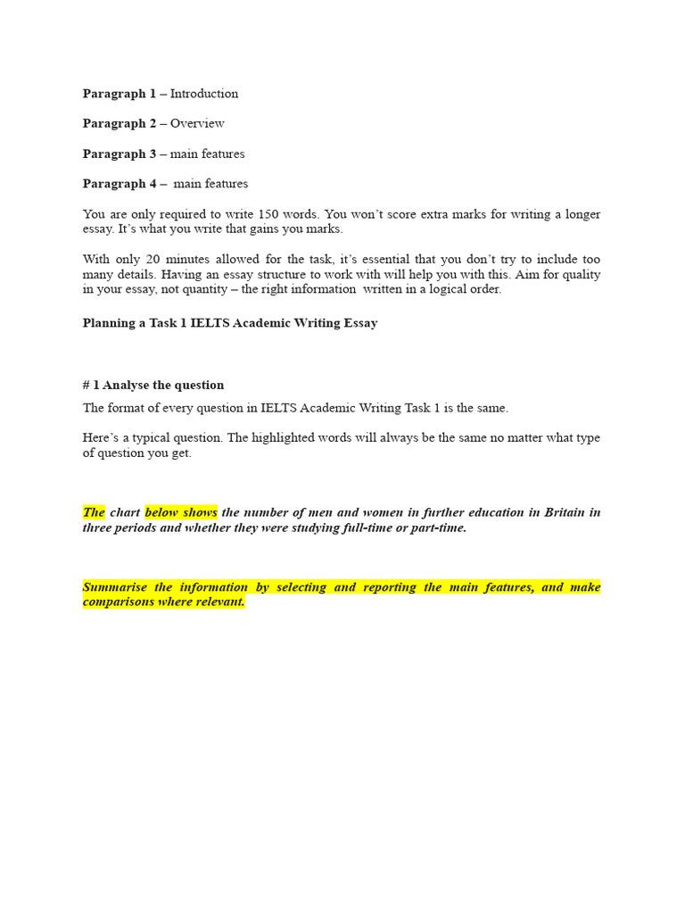 IELTS Academic Writing Task 1 Guide | PDF | Language Arts & Discipline