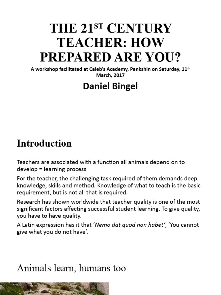 The 21ST Century Teacher | PDF | Learning | Teachers