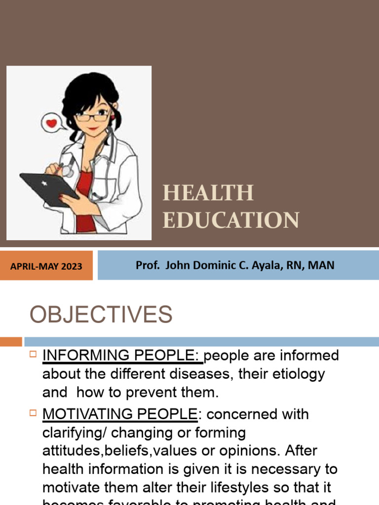 Lecture 2 Health Education | PDF | Communication | Health Promotion