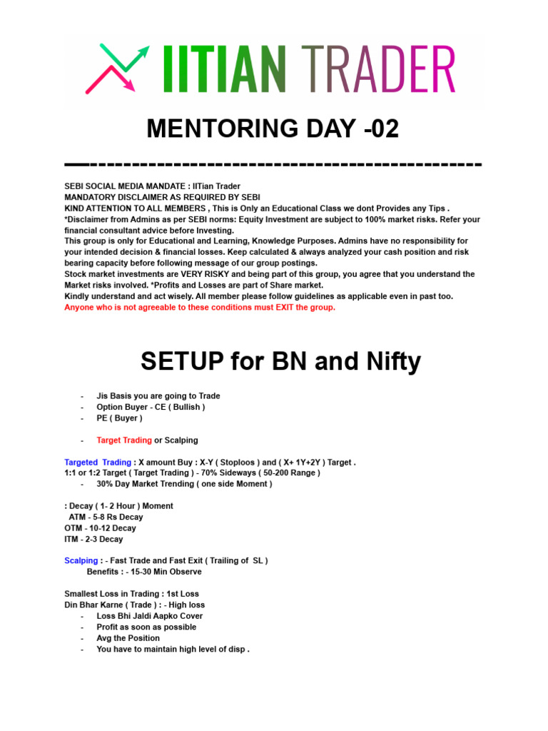 Mentoring | PDF | Stocks | Stock Market