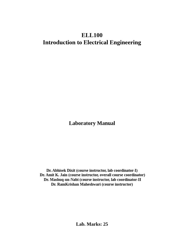 Exp1 Manual | PDF
