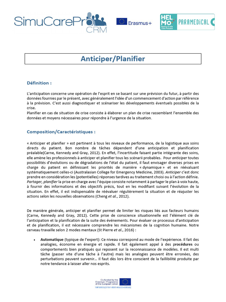2 Anticiper-Et-Planifier | PDF