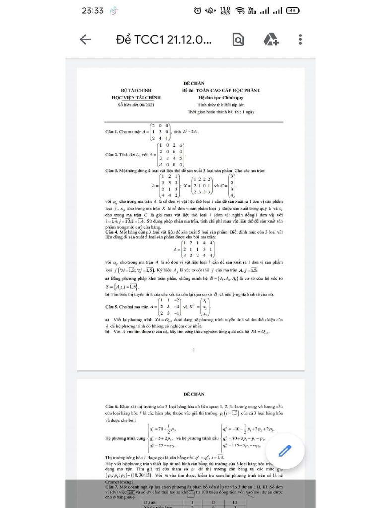 Đề TCC1 21 - 12 - 2021 | PDF