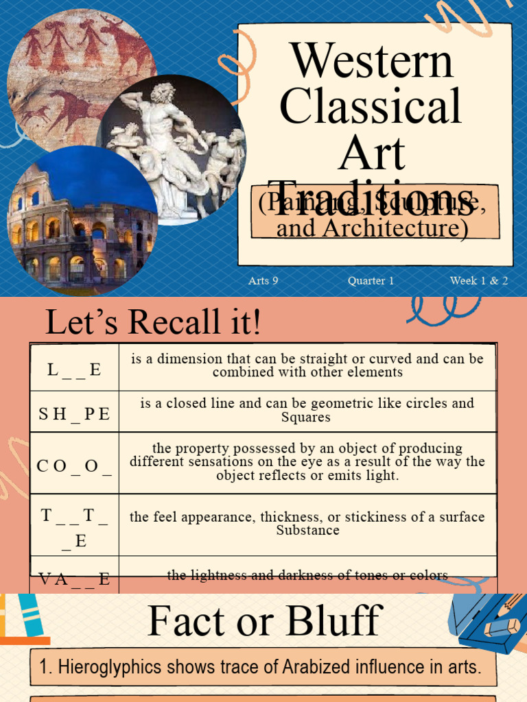 Arts 9 - Q1 - Western Classical Arts Traditions | PDF | Gothic Architecture | Sculpture