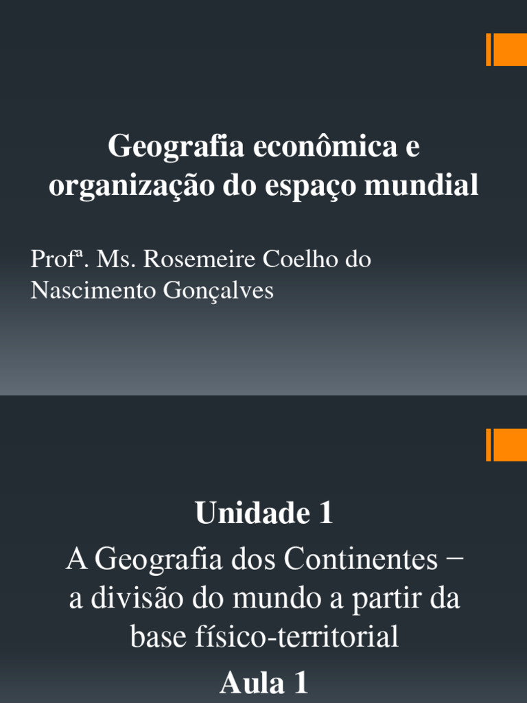 Geografia Econômica | PDF | Continente | Placas tectônicas