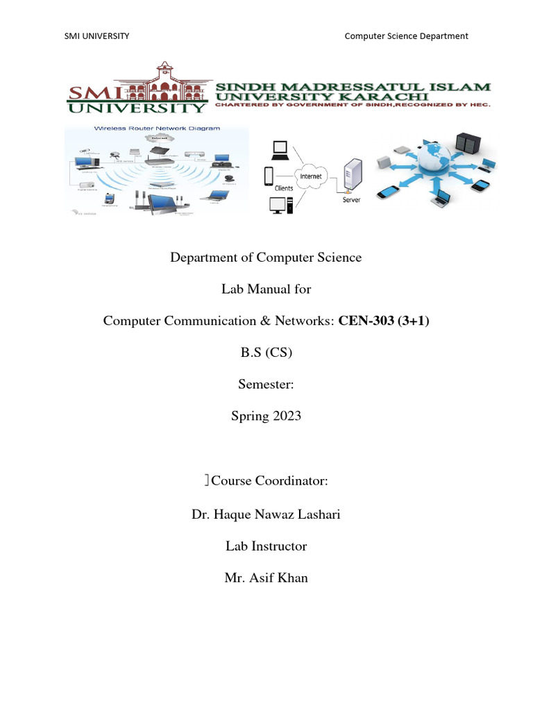 Computer Networks Lab Manual | PDF | Computer Network | Ip Address