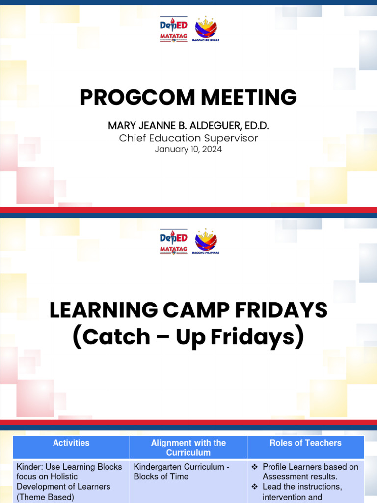 Learning Camp Fridays Overview | PDF | Curriculum | Learning Methods