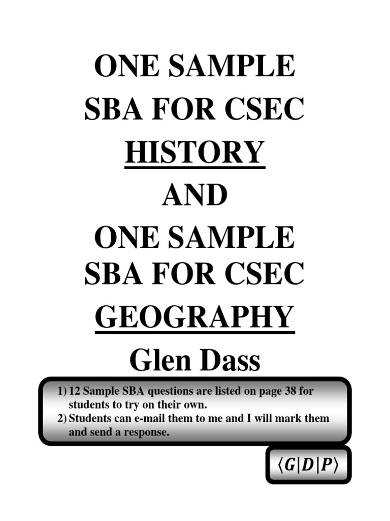 History and Geography Sba | PDF | River | Caribbean