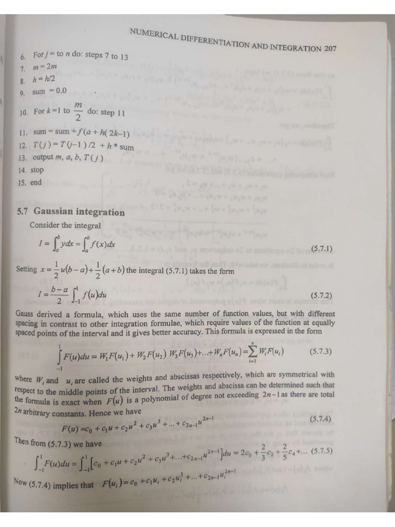 Gauss Quadrature | PDF