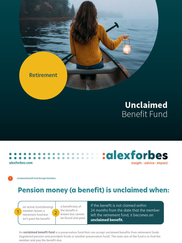 Unclaimed Benefit Fund Overview | PDF | Investing | Pension