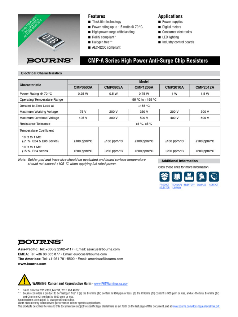 cmp-a | PDF | Resistor | Electrical Resistance And Conductance