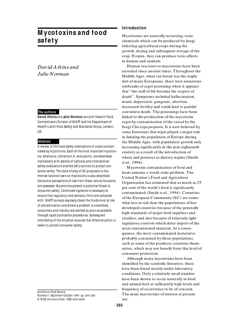 Mycotoxins | Download Free PDF | Mycotoxin | Toxicology
