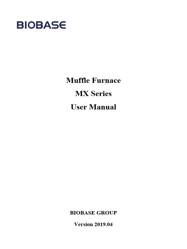Muffle Furnace MX Series Manual | PDF | Parameter (Computer Programming) | Electricity