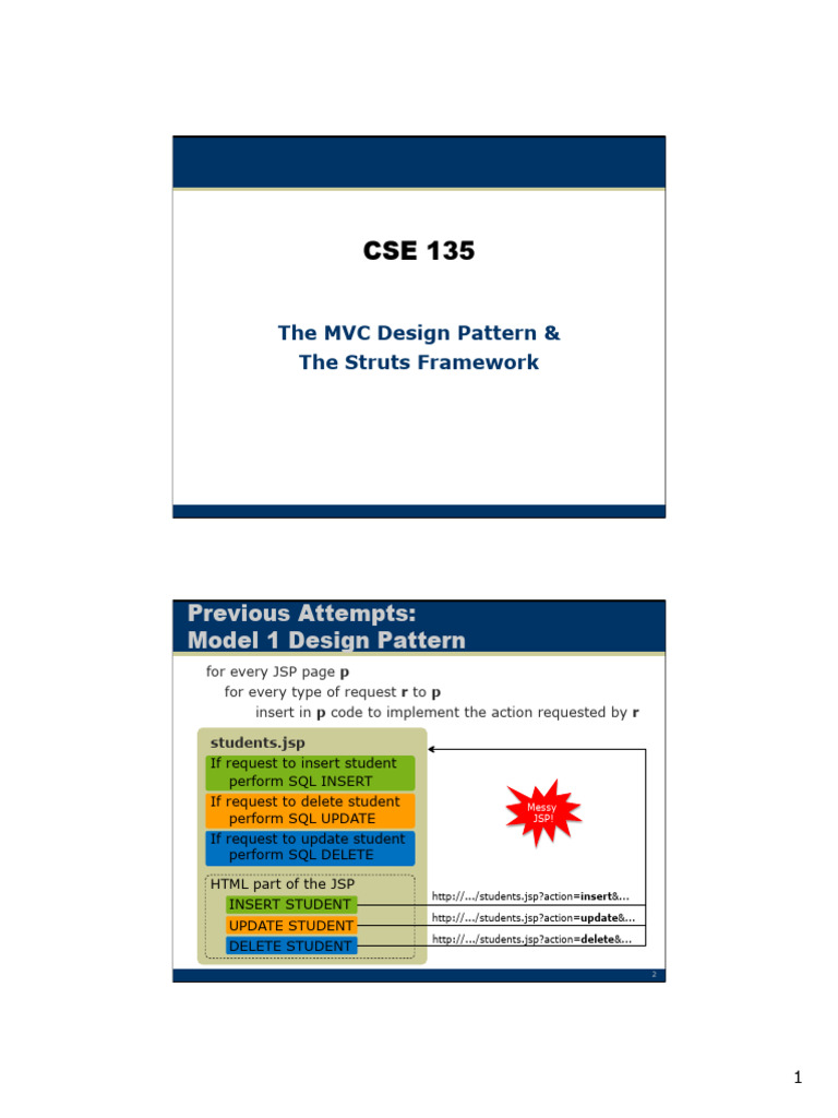 05 - MVC With Struts | PDF | Model–View–Controller | World Wide Web
