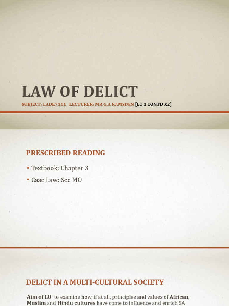 LADE7111 LU 1 CONTD x2) | PDF | Defamation | Common Law