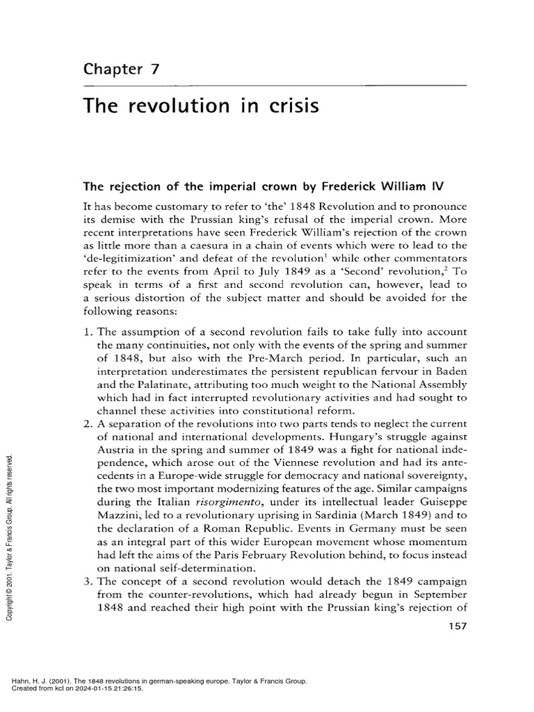 The 1848 Revolutions in German-Speaking Europe - (7 The Revolution in ...