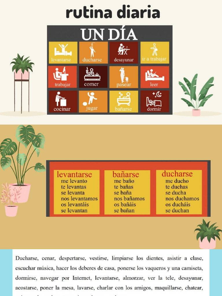 Rutina Diaria de Pepe y Tareas del Hogar | PDF | Comida y bebida
