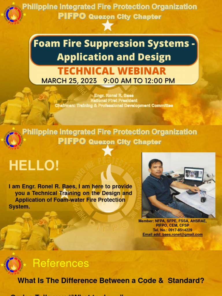 PIFPO - Foam Fire Suppression System | PDF | Fire Sprinkler System ...