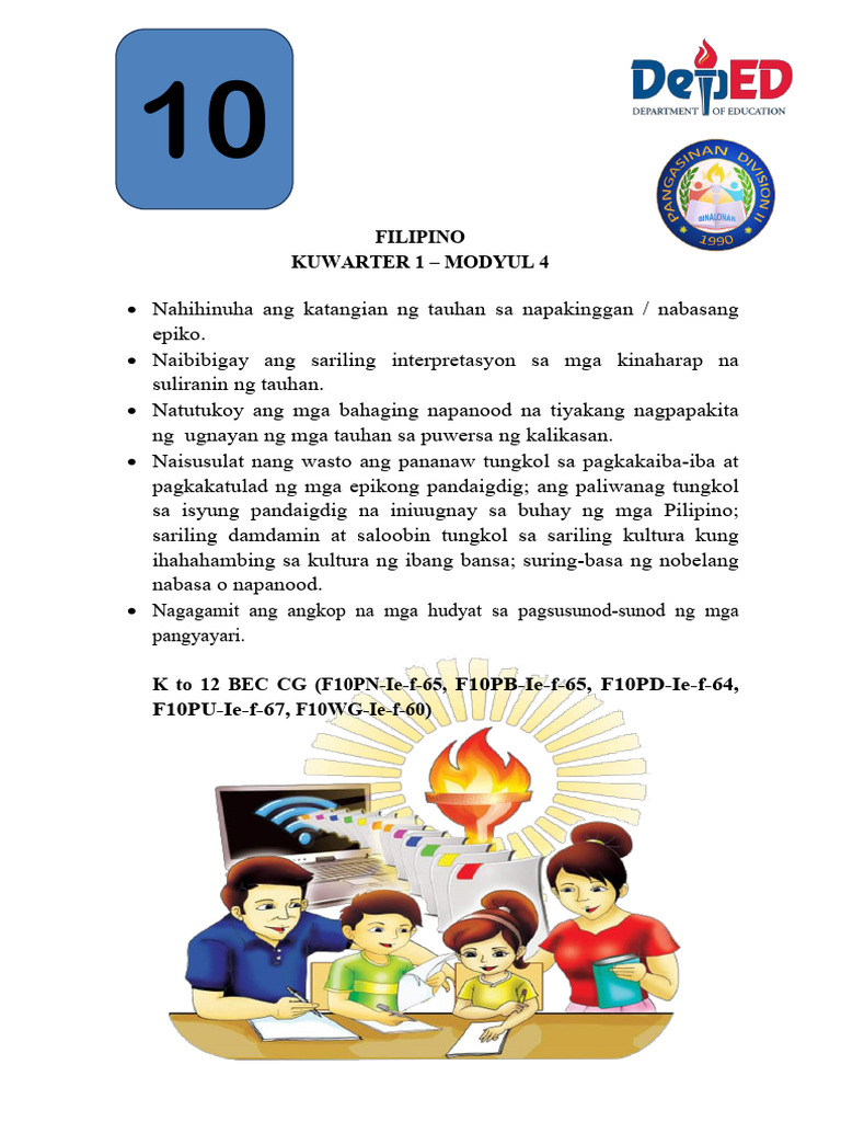 Filipino10 Q1 M4 | PDF