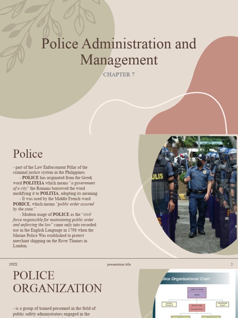 Police Administration and Management | PDF | Police | Hierarchy