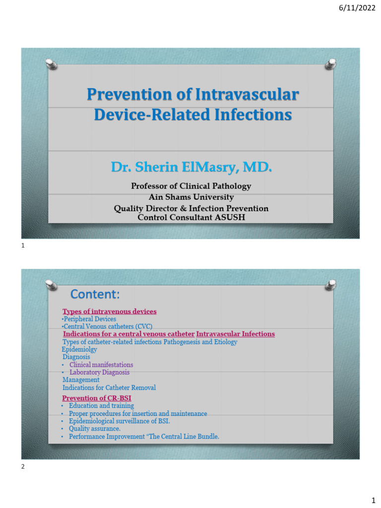 CLABSI New | PDF | Intravenous Therapy | Medical Specialties