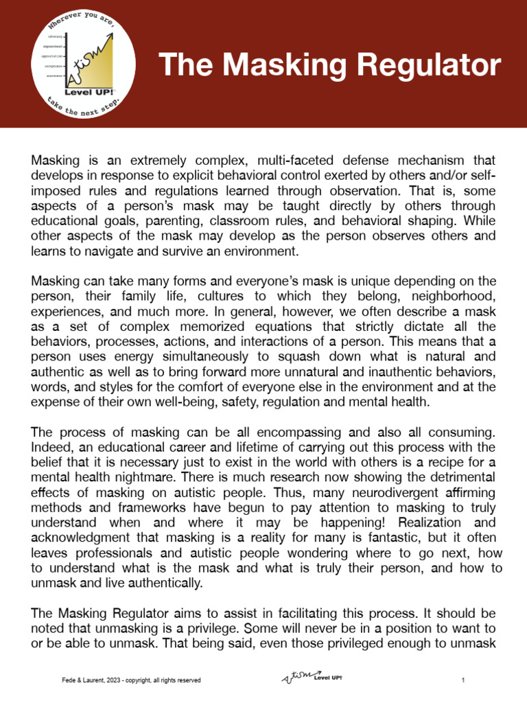 Masking Regulator | PDF