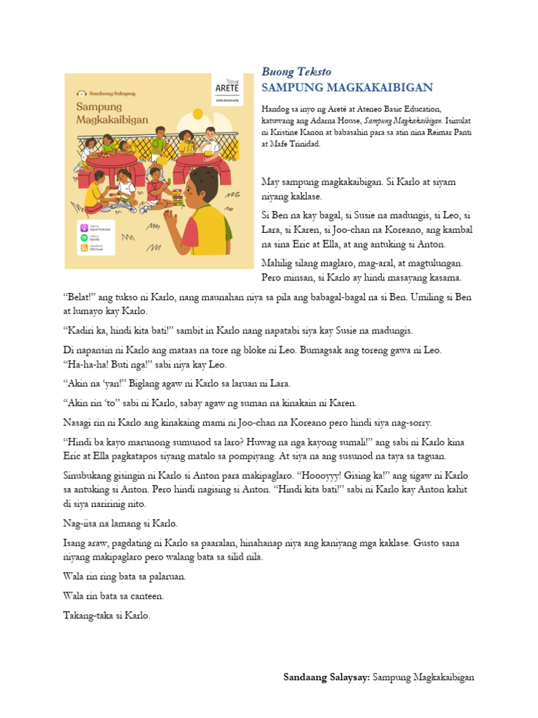 02 Sampung Magkakaibigan Buong Tekso 2 | PDF