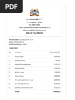JOOUST Fees Structure Kuccps Students | PDF | Fee | Payments