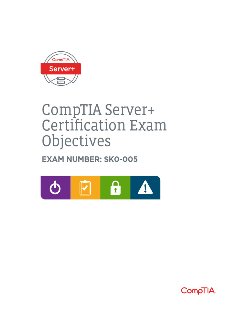 Comptia Server sk0 005 Exam Objectives (5 0) | PDF | Backup ...