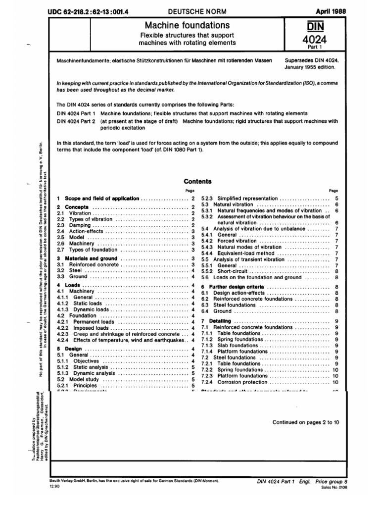 DIN 4024 Part1 | PDF