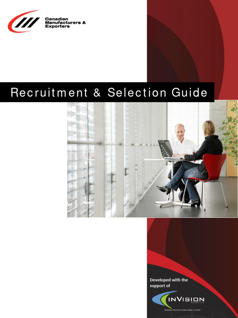 Recruitment and Selection Guide | PDF | Recruitment | Sales