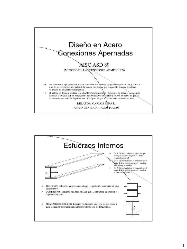 Diseño en Acero 1 | PDF | Viga (Estructura) | Doblar