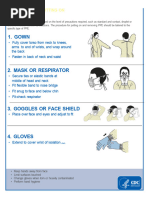 PHO Donning and Doffing PPE Poster | PDF | Personal Protective ...