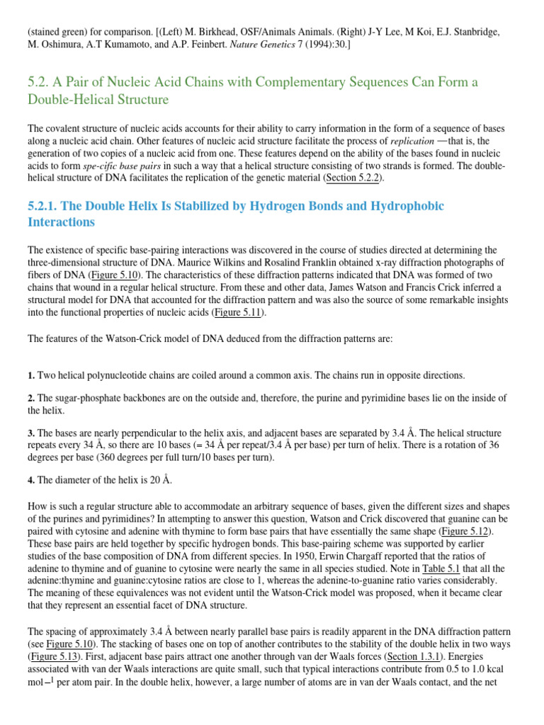 Structural Biology 201 210 | PDF | Dna | Nucleic Acid Double Helix