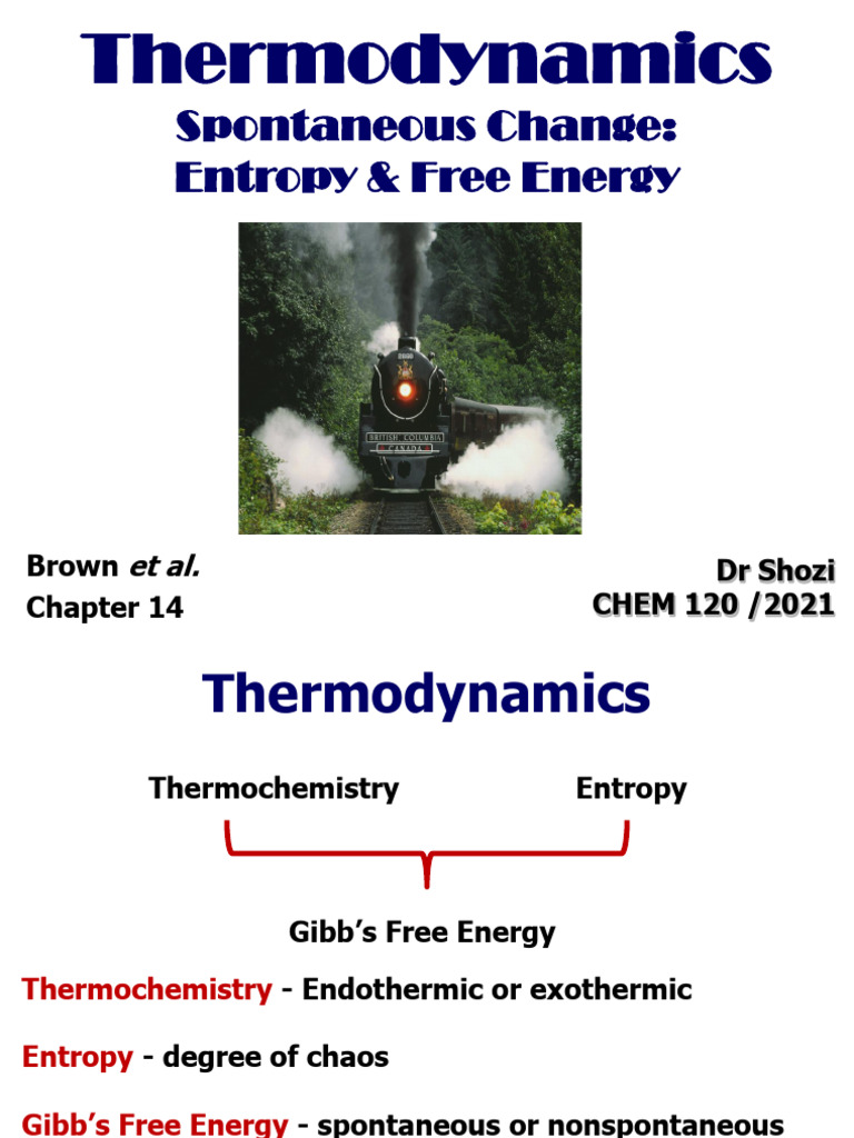 Thermodynamics - Slides 2021 | PDF