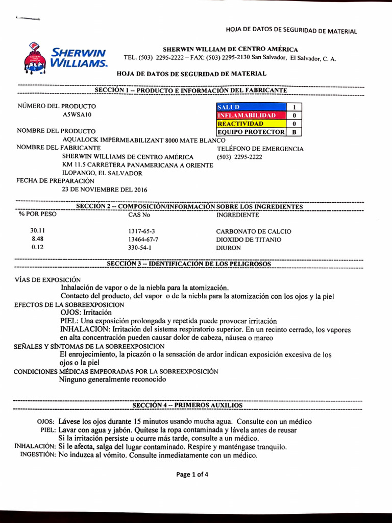 Aqualock Impermeabilizant 8000 Mate Blanco | PDF