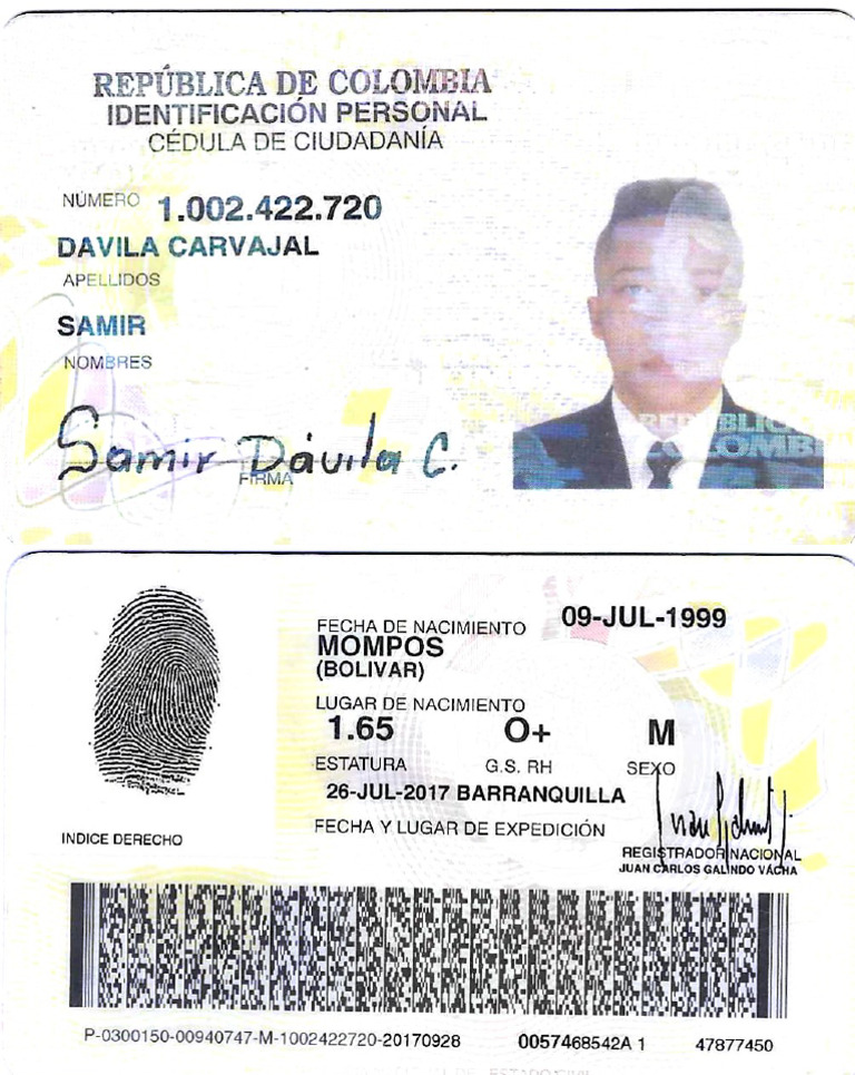 Cedula Samir Davial | PDF