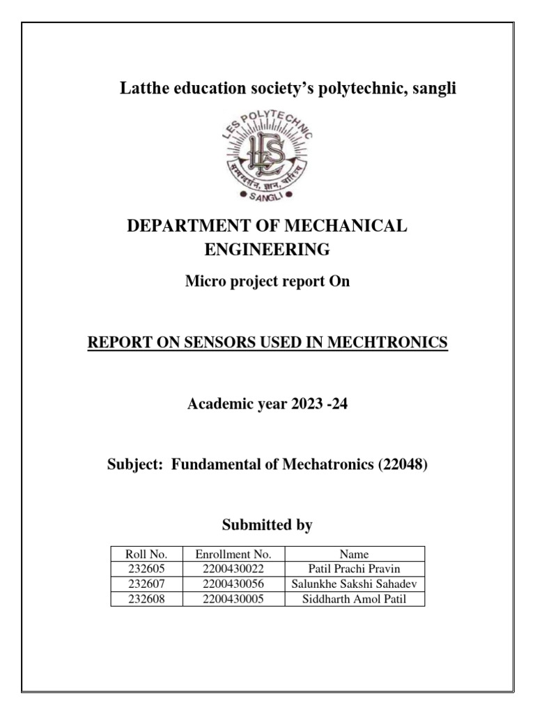 FOM Microproject | PDF