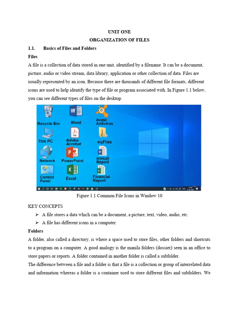 Grade 9 UNIT ONE | PDF | Computer File | Directory (Computing)