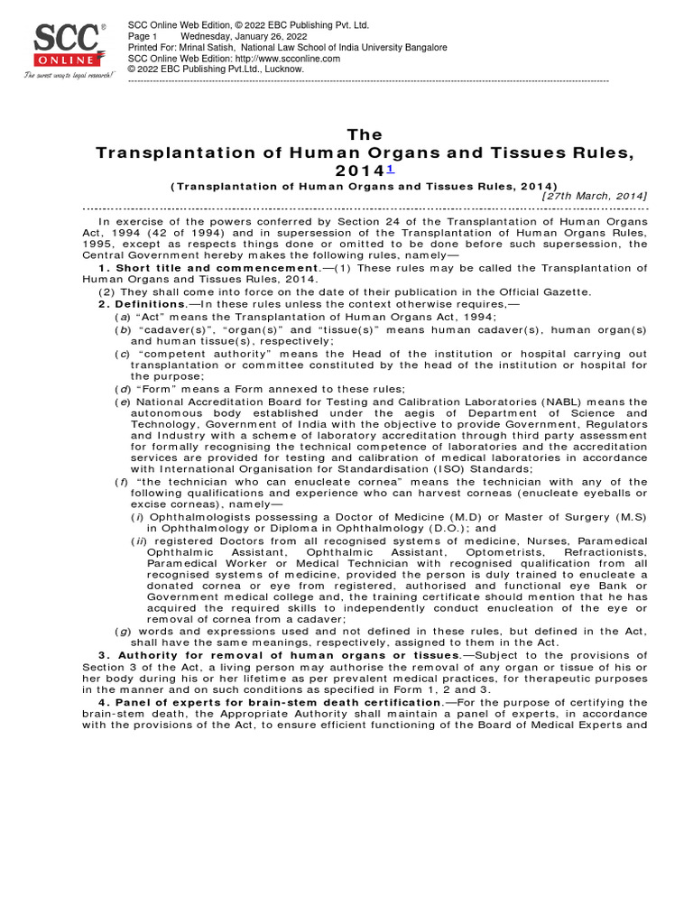 Organ Notes | Download Free PDF | Ophthalmology | Organ Transplantation