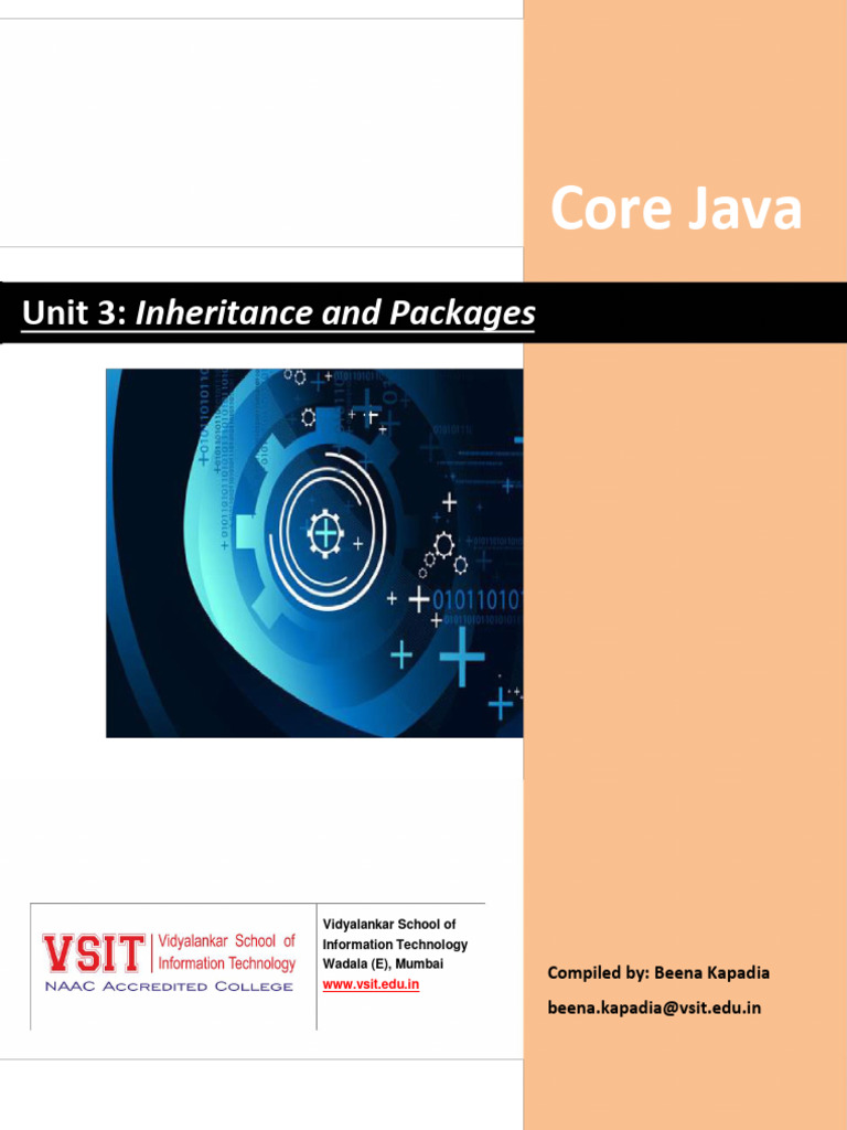CJ Unit 3 | PDF | Inheritance (Object Oriented Programming) | Method (Computer Programming)