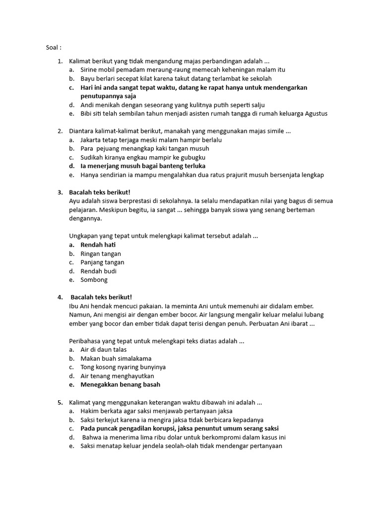 Soal P 5 | PDF