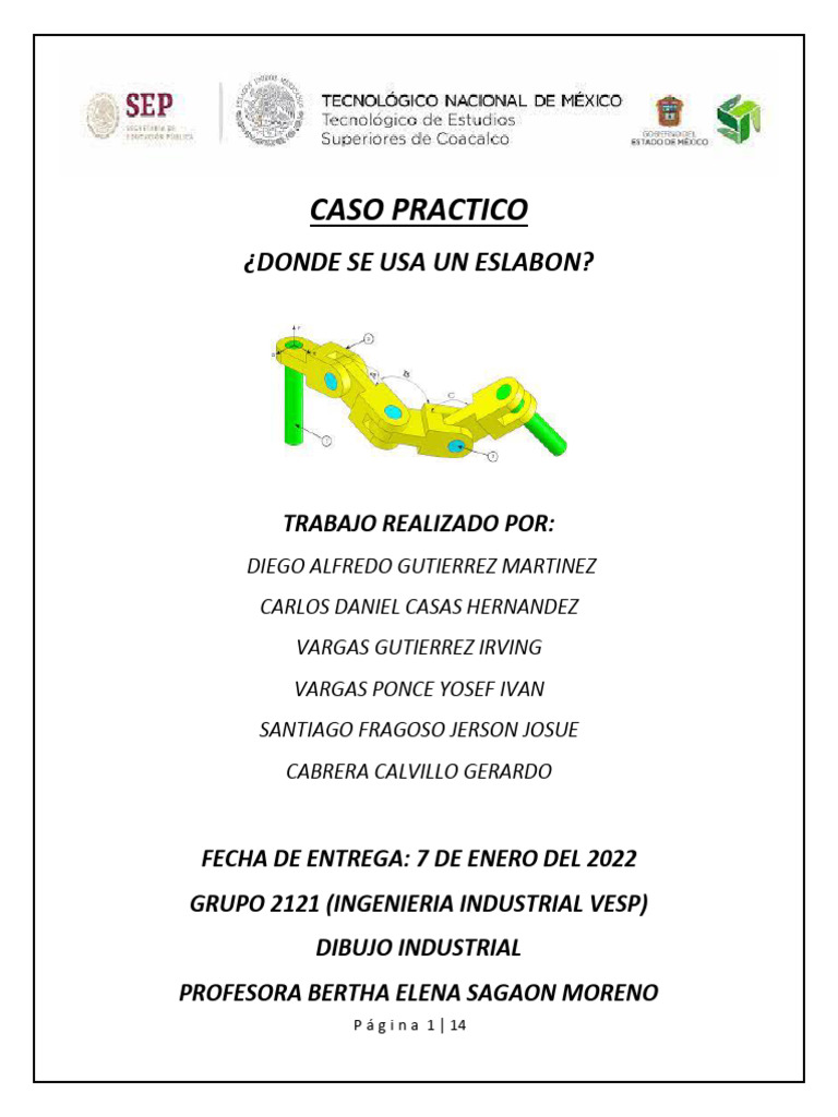 Caso Practico C6 (Pieza 2) | PDF | Ingeniería mecánica | Mecánica