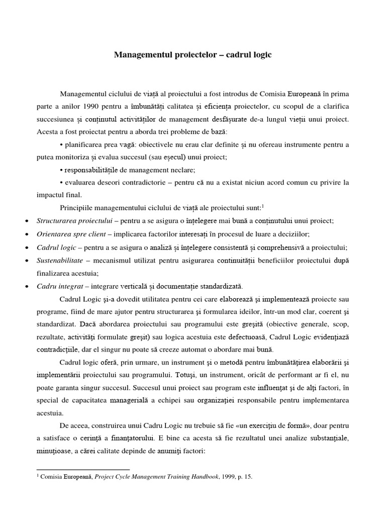 Suporturi de Curs - MG - Proiectelor | PDF