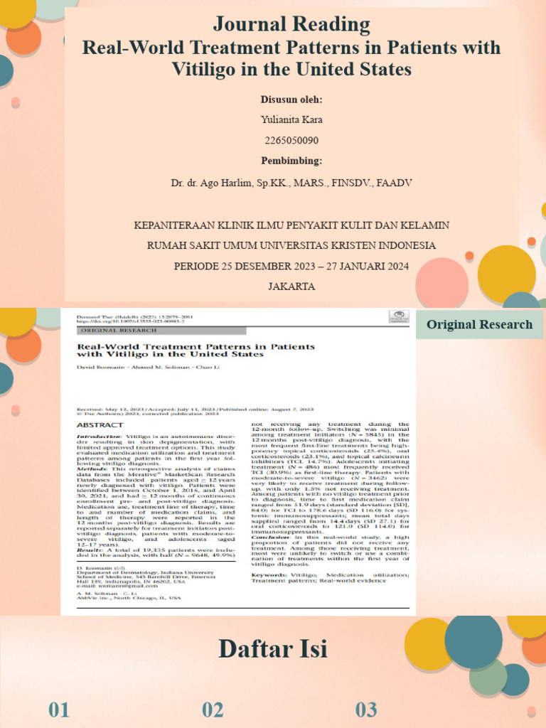 JURDING VITILIGO - Yulianita Kara - 2265050090 | PDF | Kesehatan Holistik | Sains & Matematika