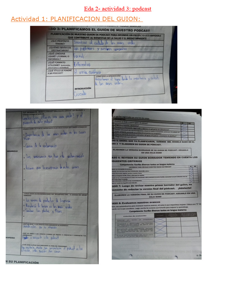 Eda 2 Actividad 3 - Comunicacion | PDF | Contaminación | Entorno natural