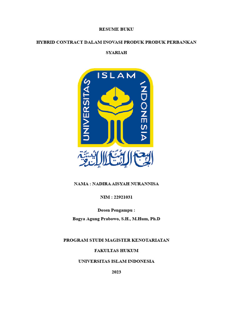 Resume Buku - Nadira Aisyah Nurannisa - 22921031 | PDF