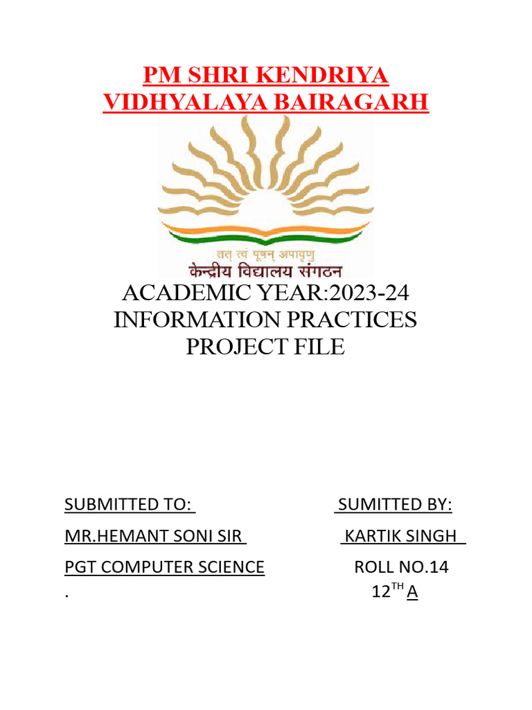 Ip Project Completed 1 Pdf Software Testing Programming