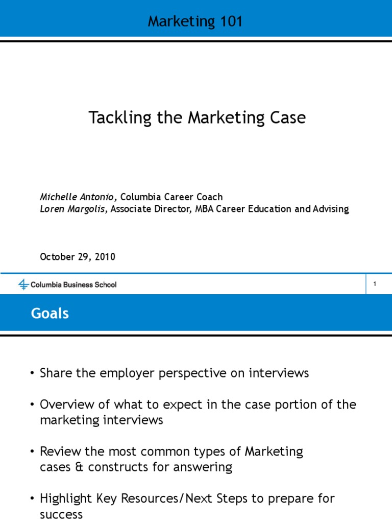 Marketing Case Interview | PDF | Career & Growth