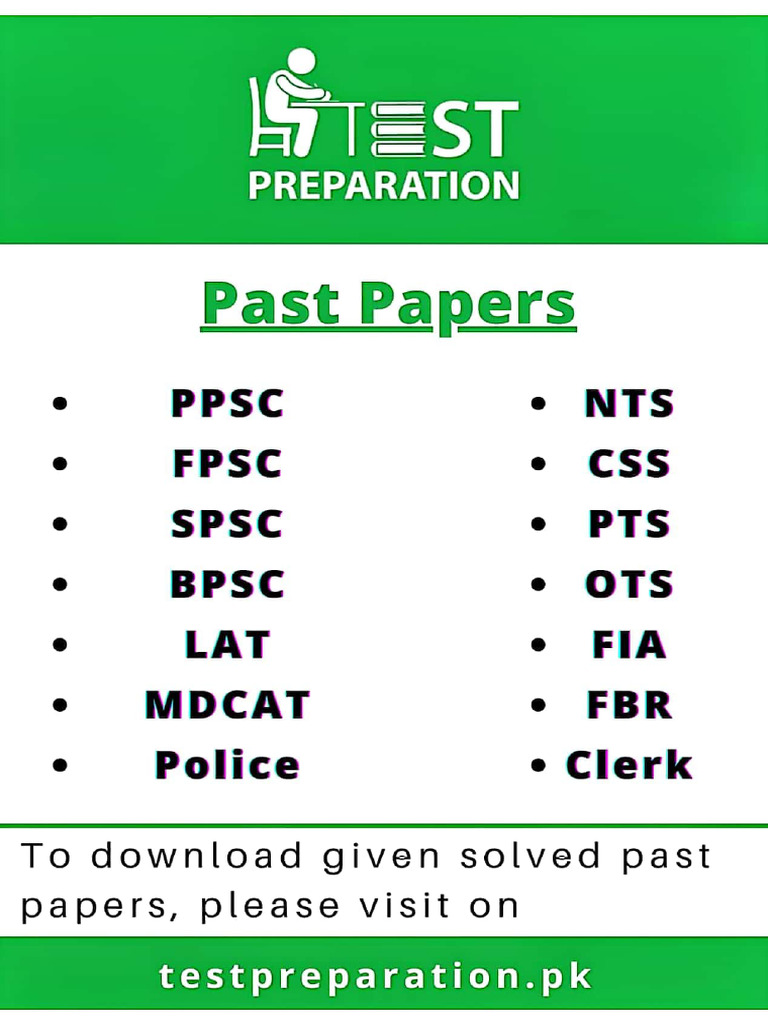 PPSC 2022 Solved Past Papers | PDF